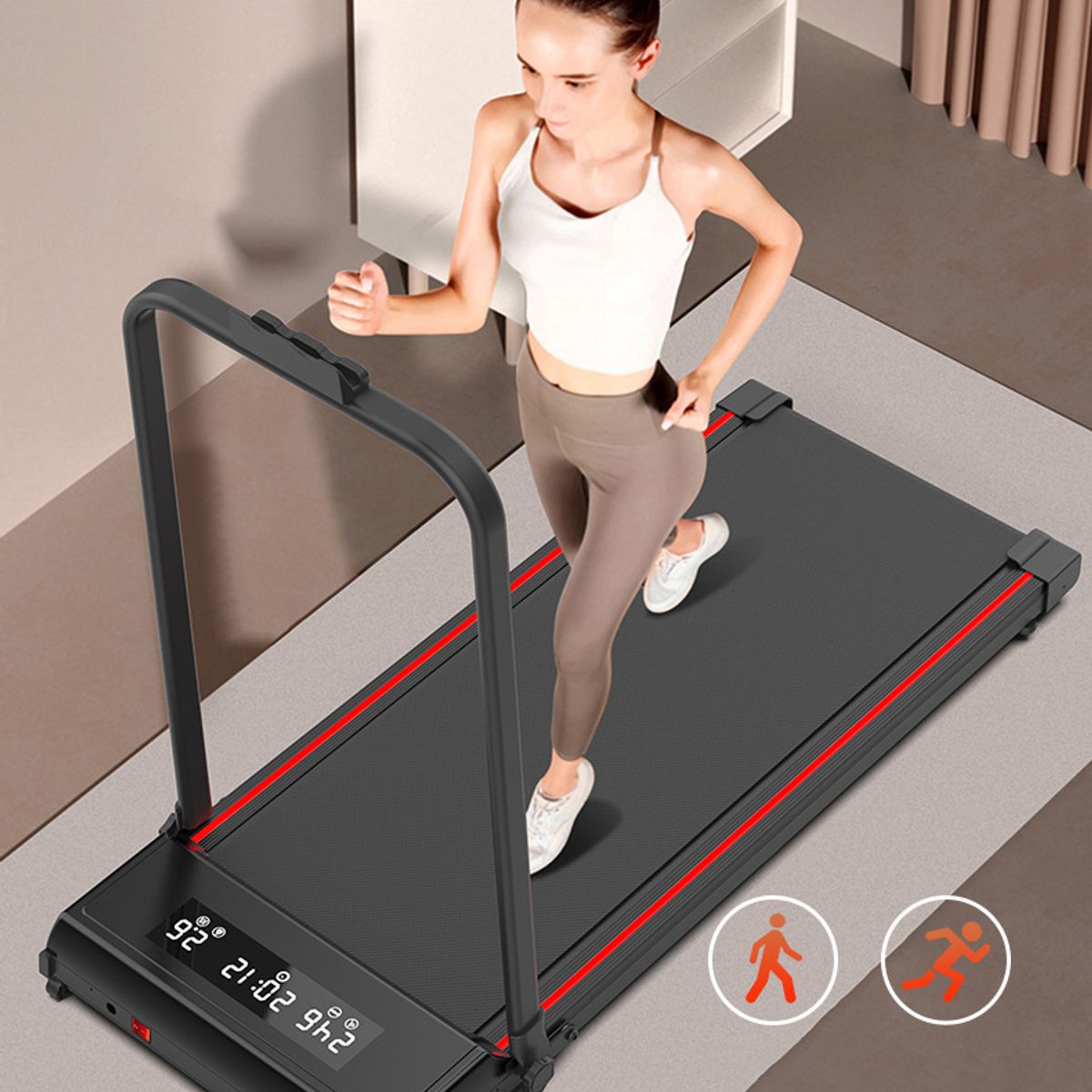 EVERSO Trotadora Electrica 10kmh 15hp Walking Fitness Caminadora ...