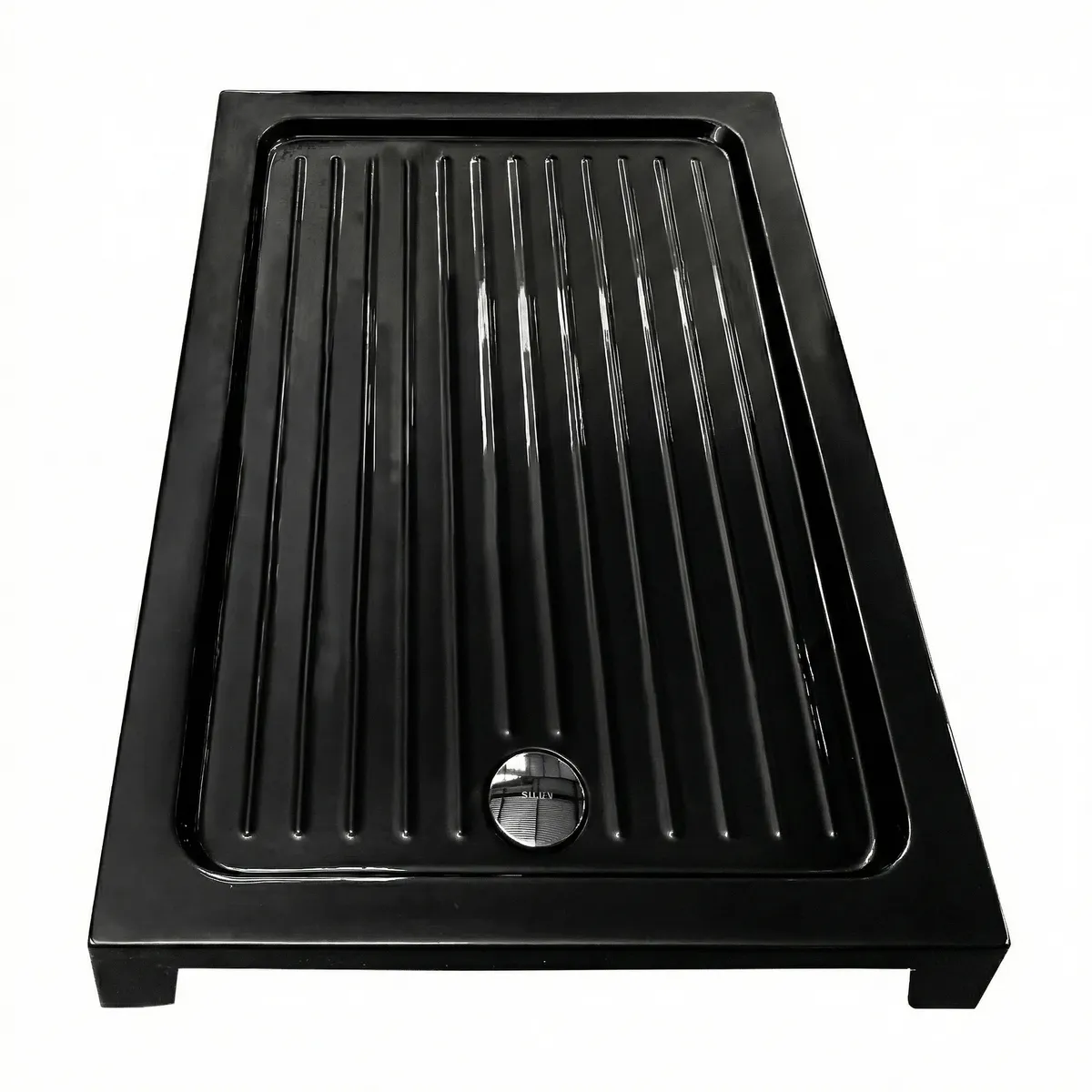 JOYTEK Receptáculo para Ducha Rectangular Negro Joytek 120x80x13 cm ...