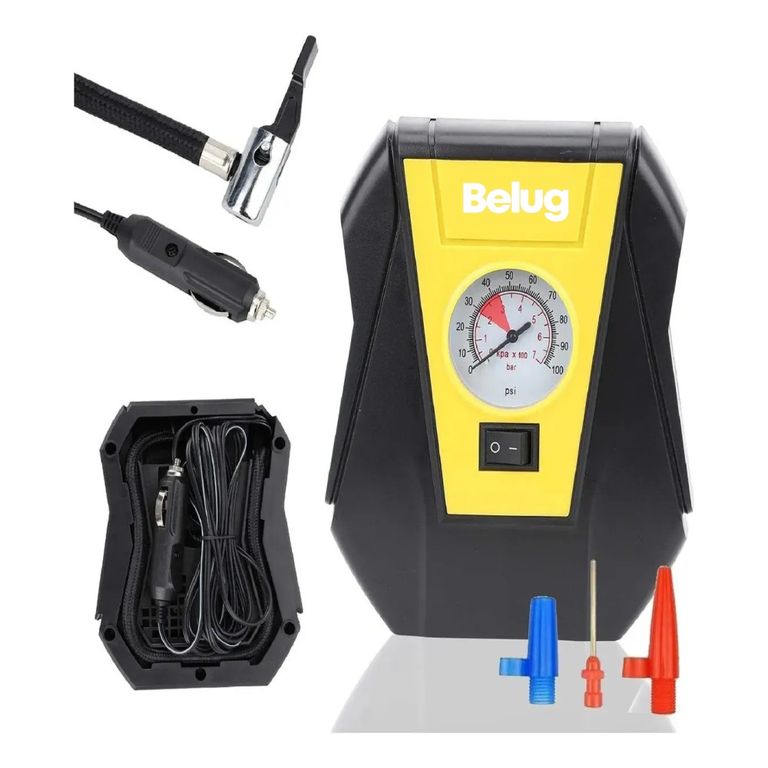 GENERICO Compresor De Aire Para Vehículos Neumaticos Etc Color Amarillo ...