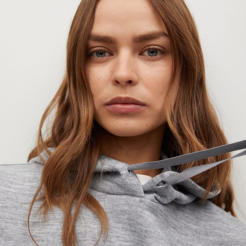 MANGO Polerón Con Gorro Maxime Mujer | falabella.com