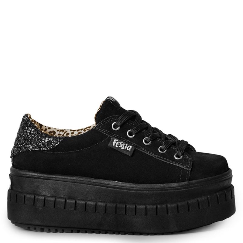 FESSIA Fessia Zapatilla urbana mujer negro | falabella.com