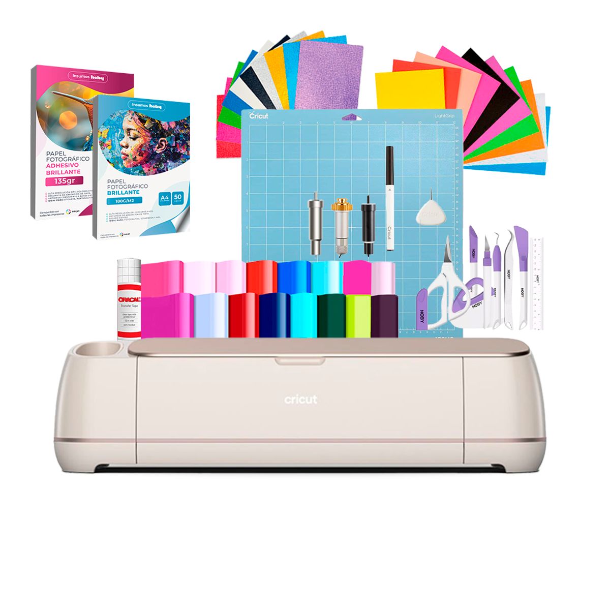 CRICUT Kit Platinum Cricut Maker + Insumos Y Cuchillas | Falabella Chile