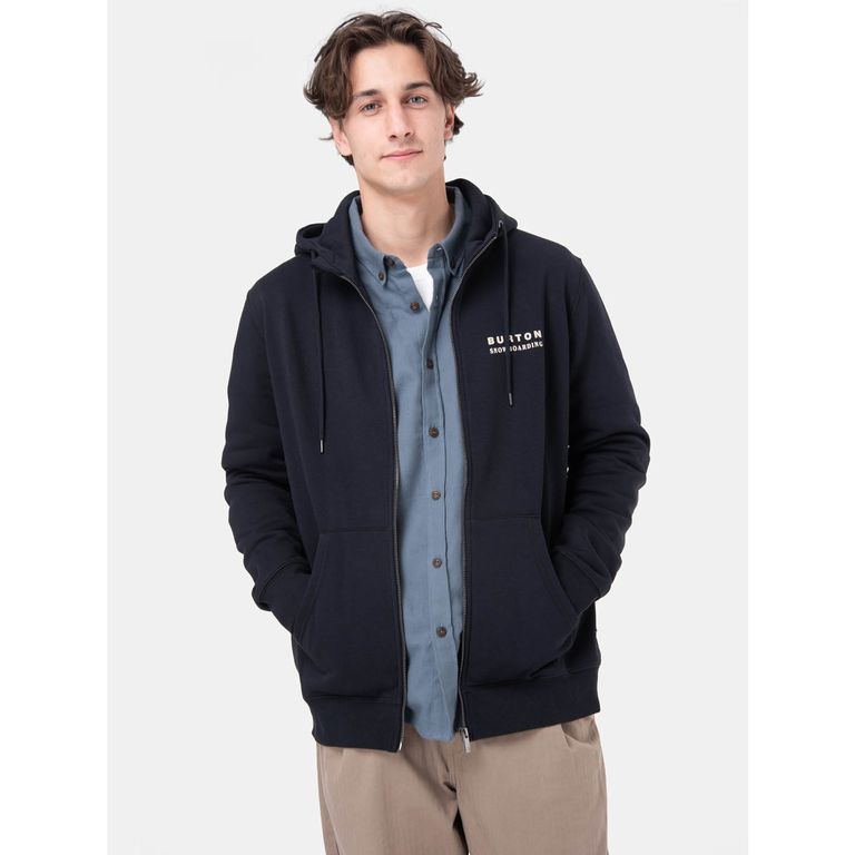 BURTON Poleron Hombre Landmark Full Zip Gris Oscuro BURTON | falabella.com