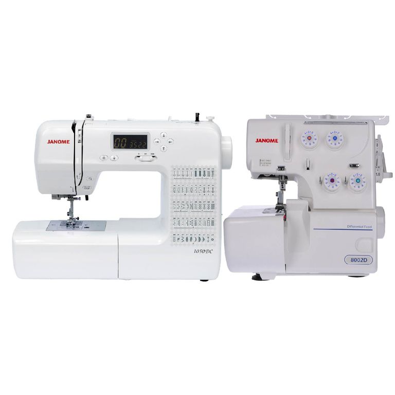 JANOME Combo Máquina 1050DC / Overlock 8002D Janome | falabella.com
