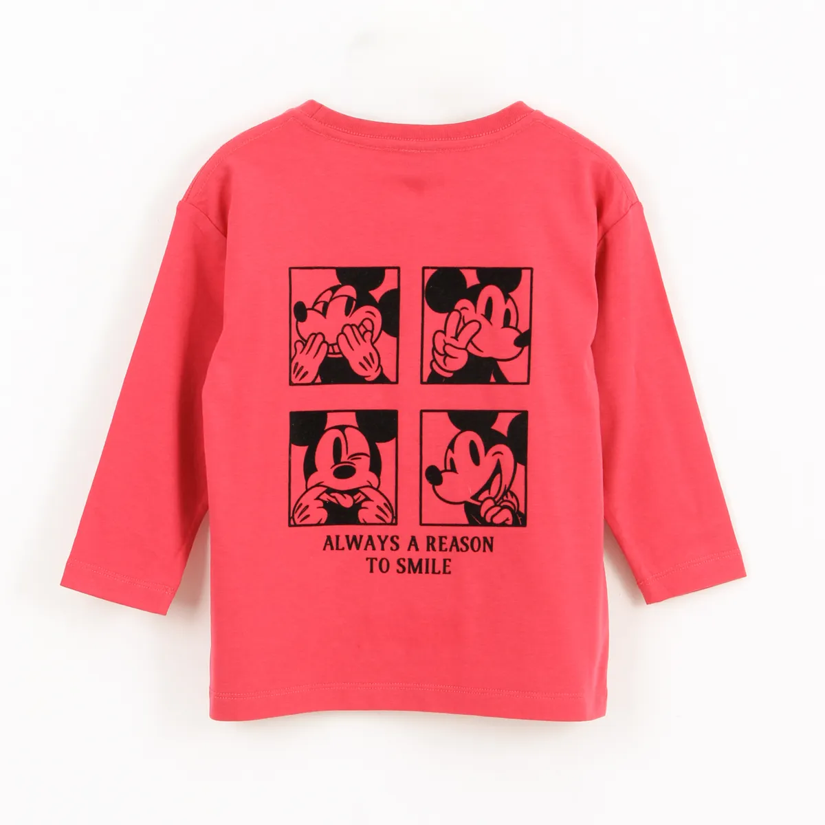 DISNEY Polera Manga Larga Niño Back Print Mickey Rojo Disney ...