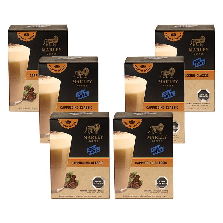 MARLEY COFFEE Pack X6 Soul Rebel Cappuccino Classic | falabella.com