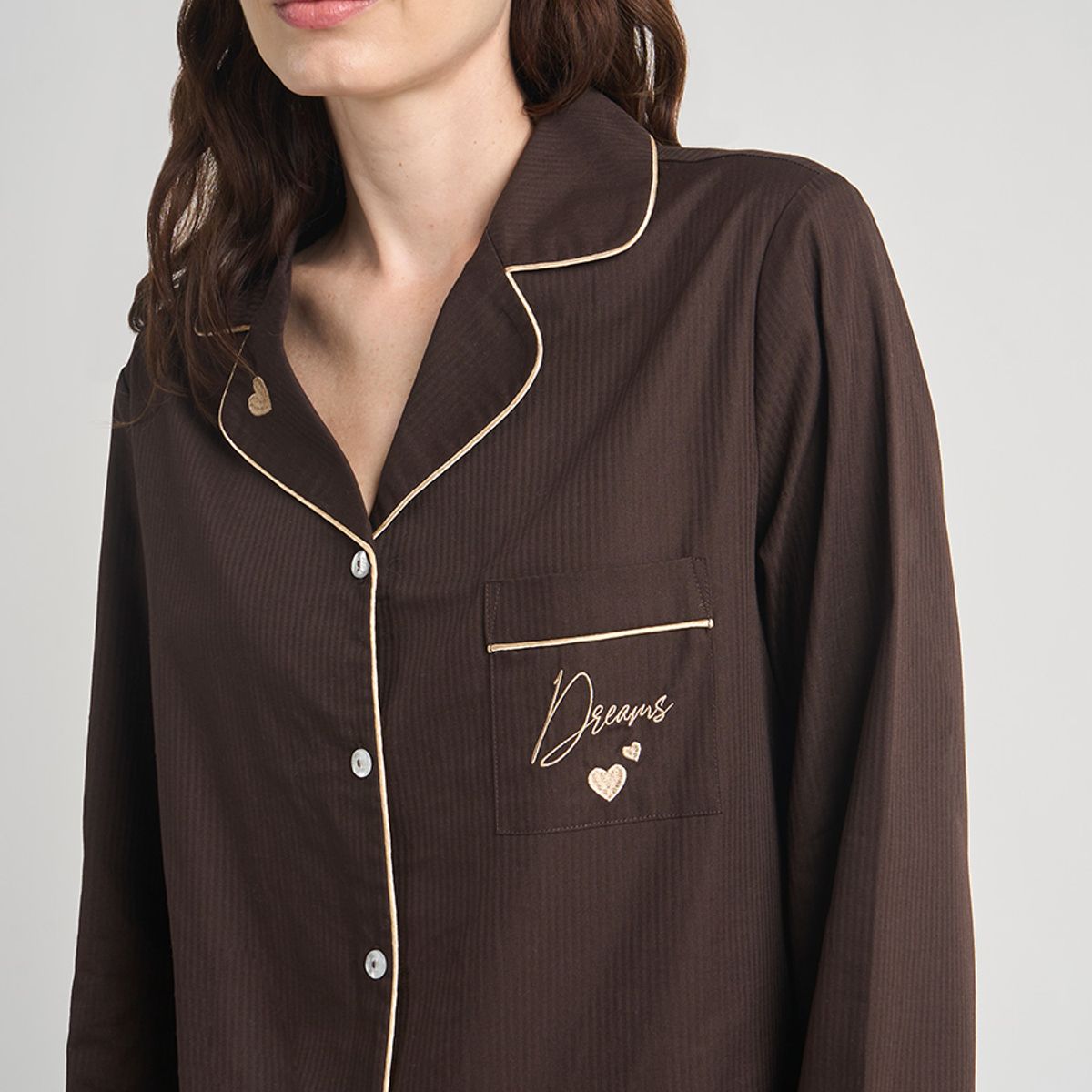 BARBIZON PIJAMA MUJER BARBIZON MARGARET SPORT CHOCOLATE | Falabella Chile