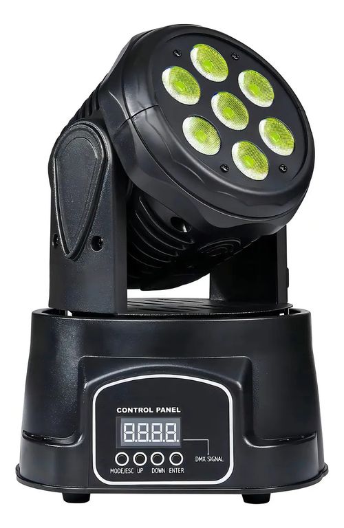 GENERICO Luz de escenario LED cabezal móvil N2M Electrónica Mini Moving ...