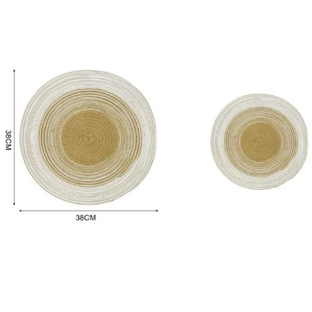 GENERICO MANTEL INDIVIDUAL REDONDO 38CM AMARILLO | Falabella Chile
