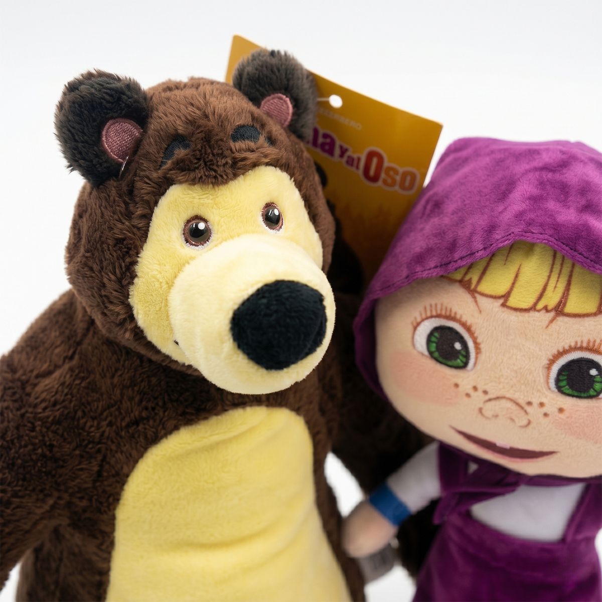 MASHA Y EL OSO Pack x2 Peluches Masha y el Oso Colección Completa ...