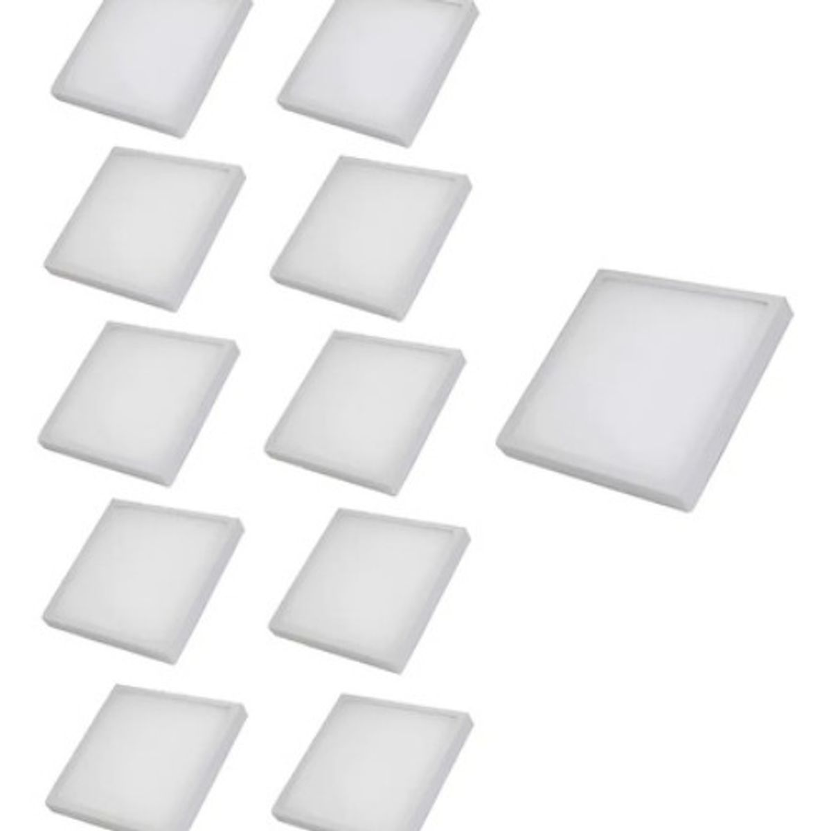 GENERICO Pack10 Foco Led Panel Cuadrado Sobrepuesto 18w Luzfria ...