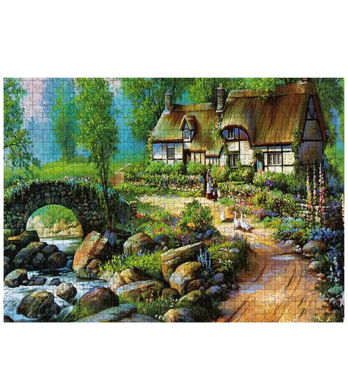 GENERICO rompecabeza de puente pequeño en el bosque Puzzle 1000 Piezas ...