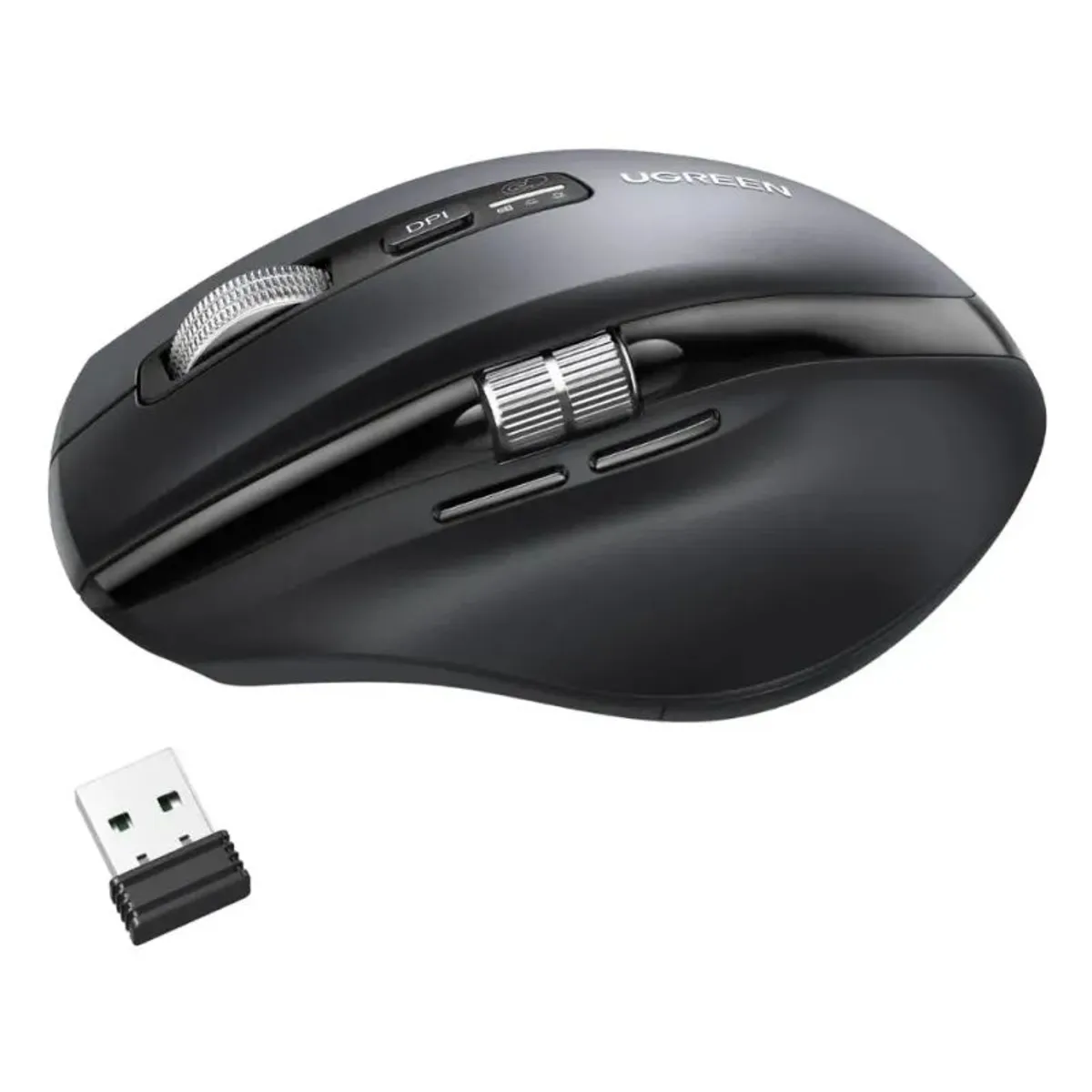 UGREEN Ugreen Mouse Inalámbrico 2.4g & Bluetooth, Scrolling Ultra ...