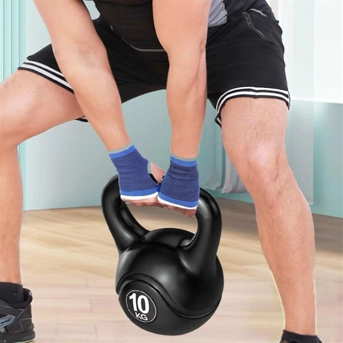 EVERSO Pesas Rusas Kettlebell 10kg Entrenamiento Fitness crossfit ...