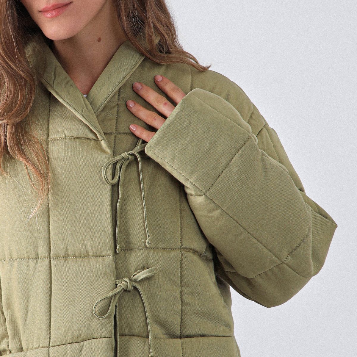 RAINDOOR Chaqueta Acolchada Cintas Pistacho Mujer Raindoor | Falabella ...