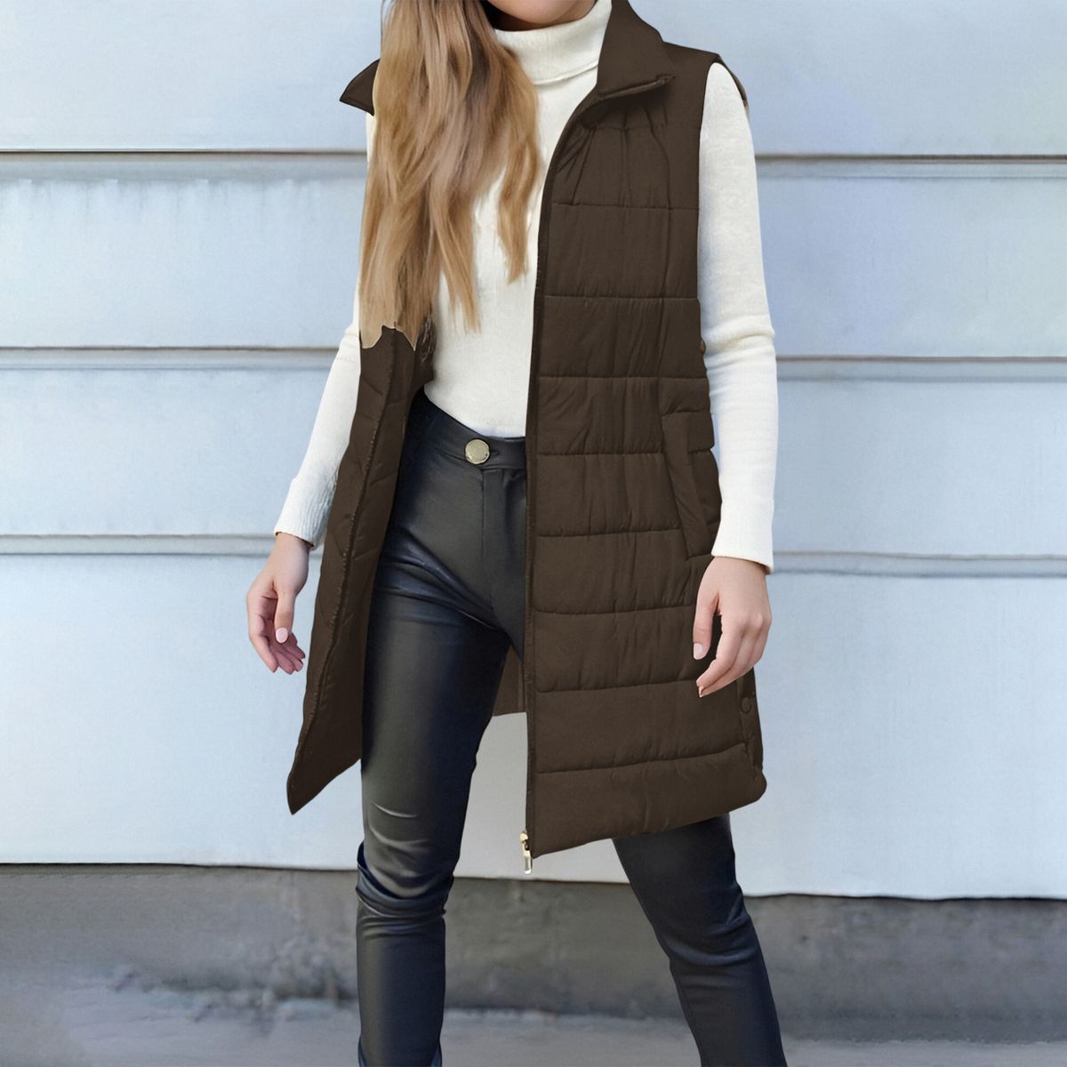 TIOZONEY Parka Manga Larga Mujer - Marrón | Falabella Chile