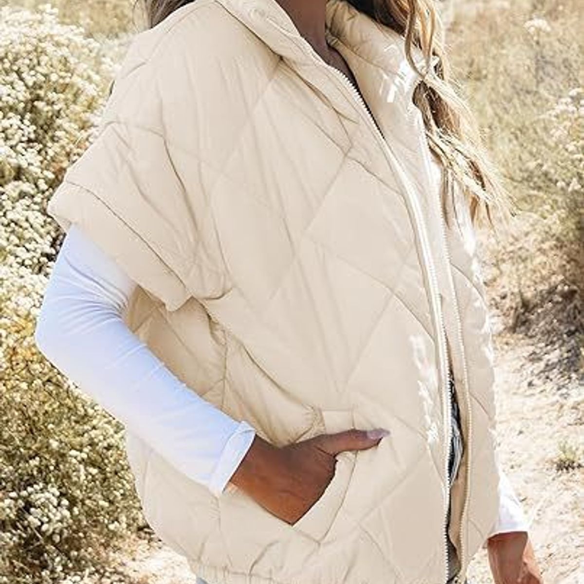 TIOZONEY Parka Manga Larga Mujer - Blanco | Falabella Chile