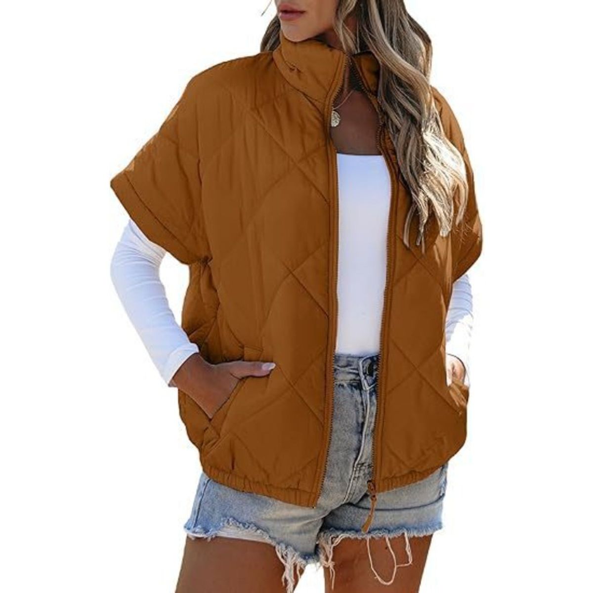 TIOZONEY Parka Manga Larga Mujer - Marrón | Falabella Chile