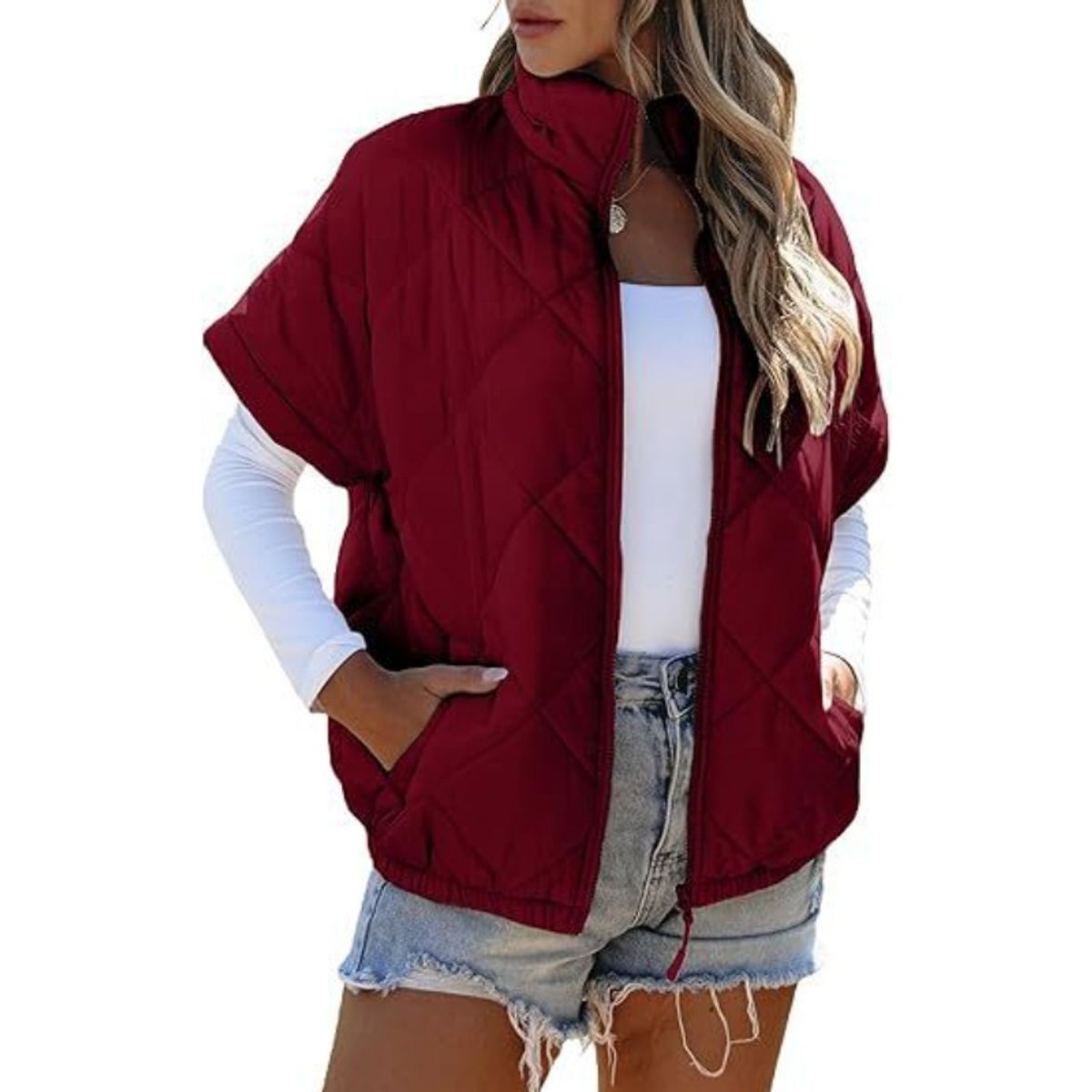 TIOZONEY Parka Manga Larga Mujer - Rojo | Falabella Chile