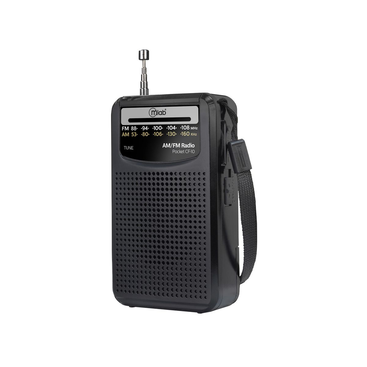 GENERICO Radio Retro Portátil Pocket Cf-10 Fmam Negro Mlab Black ...