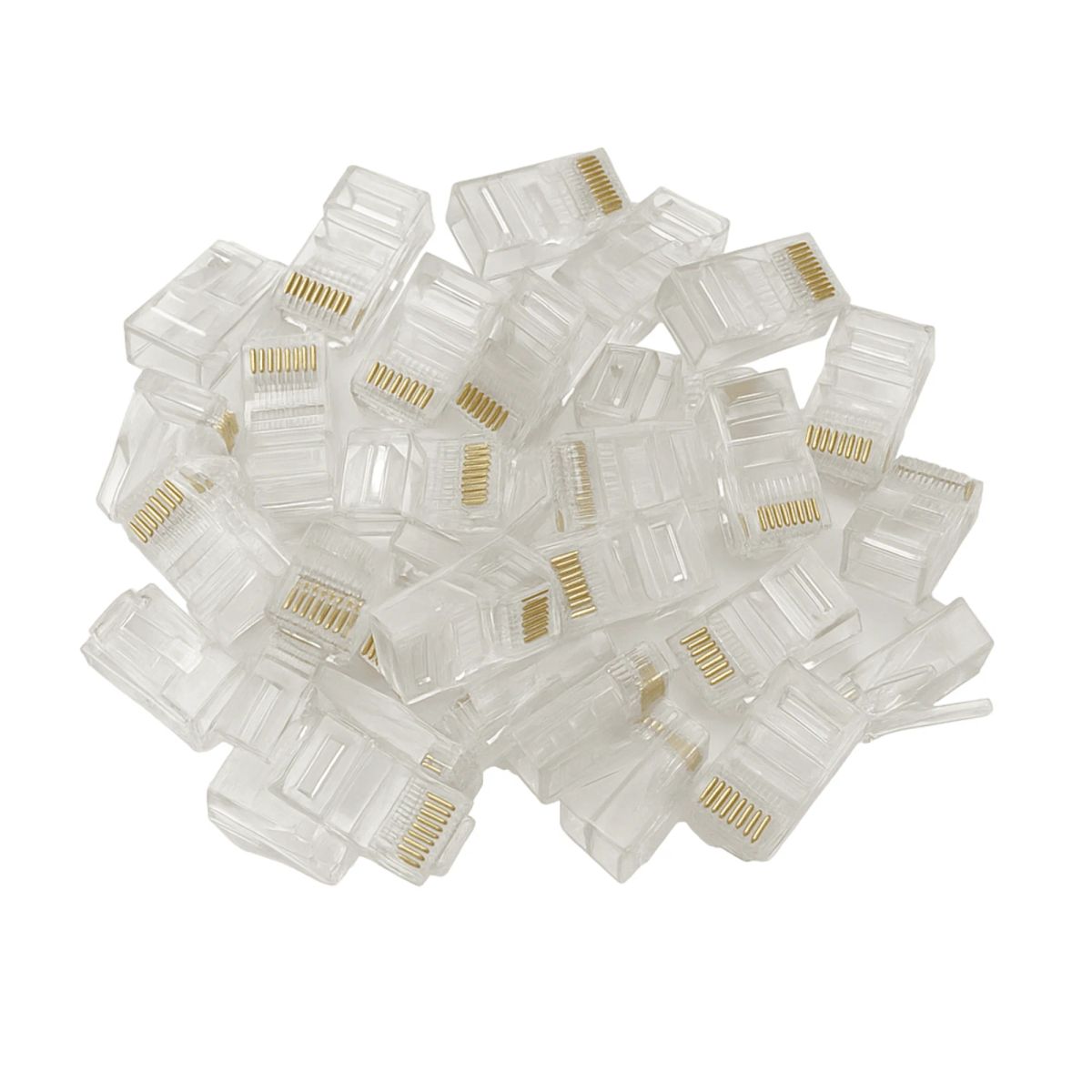 GENERICO Conectores RJ45 Cat6 Pack 100 Unidades Alta Velocidad ...