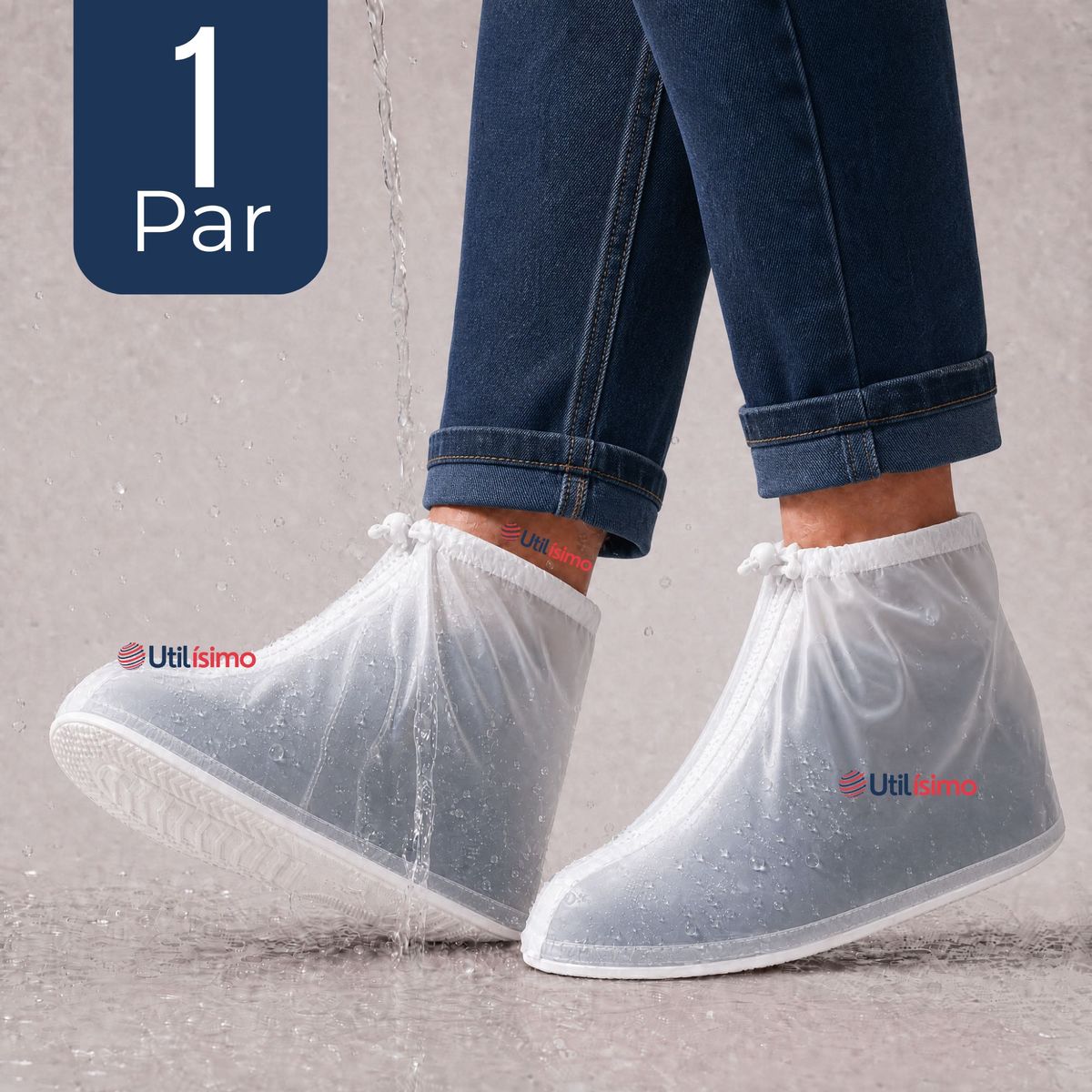 UTILISIMO Fundas Cubre Calzado Impermeables Aislante Lluvia Blanco ...