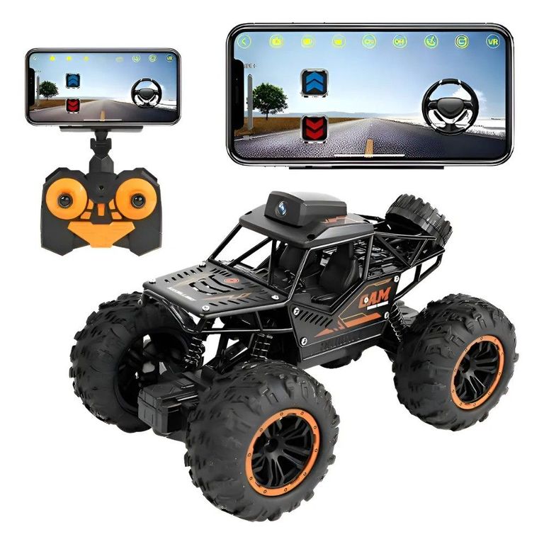GENERICO Carrito De Control Remoto 4x4 Con Cámara Wifi Hd Negro Negro ...