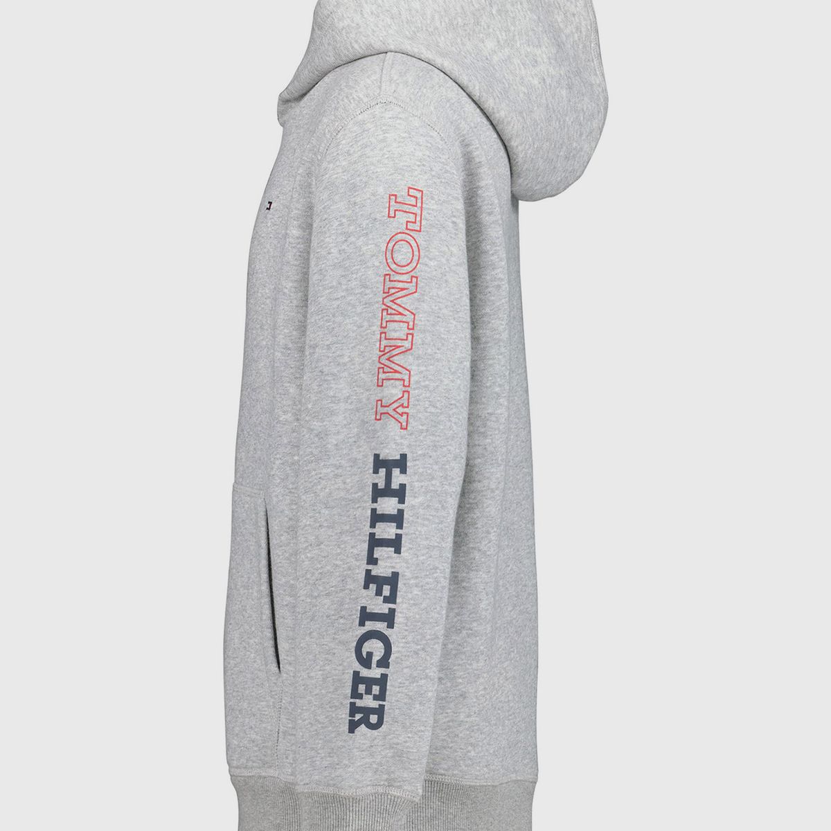 TOMMY HILFIGER Polerón Hoodie De Niño Solid Con Logo Gris Tommy ...
