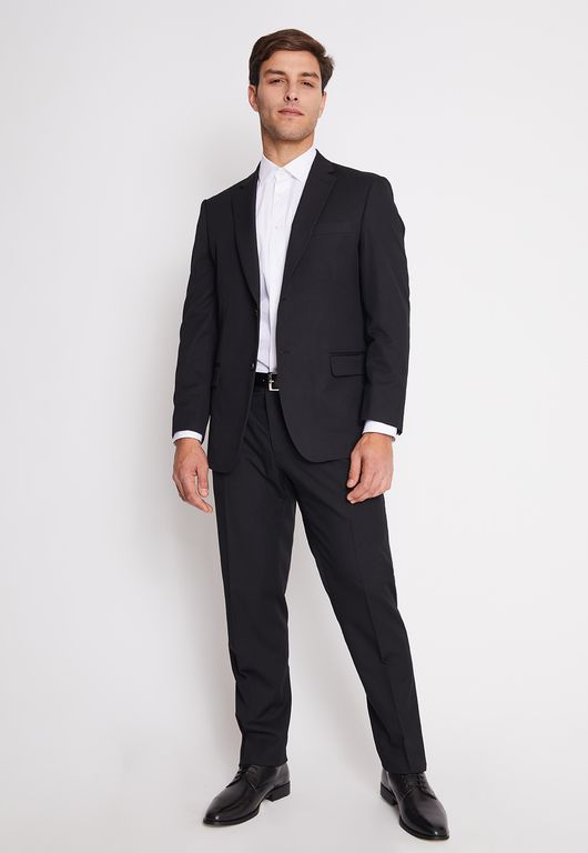 MAVIANNI Traje Formal Hombre Regular Twill Negro | Falabella Chile