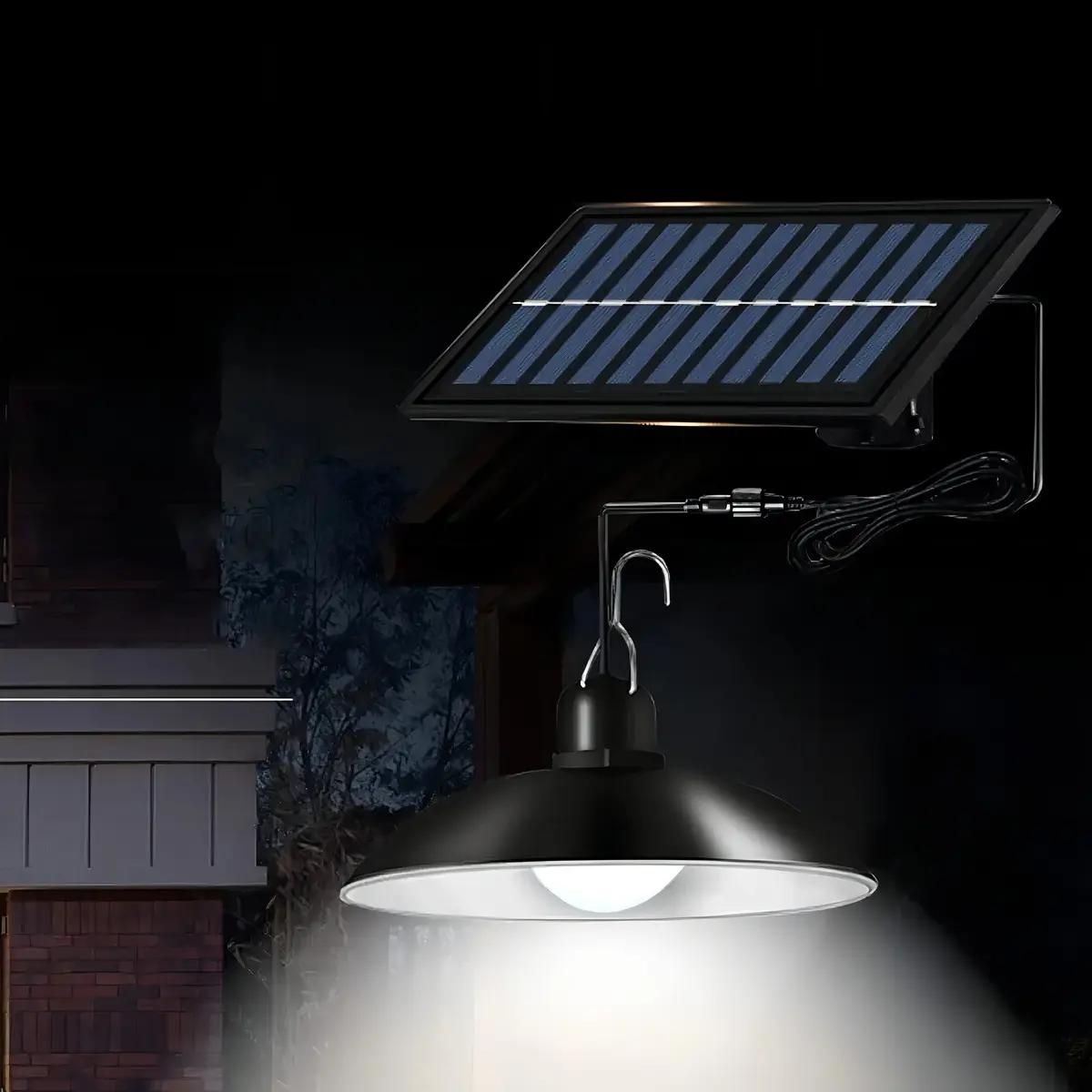 GENERICO Lámpara Solar LED de Pared con Panel y Control Remoto ...