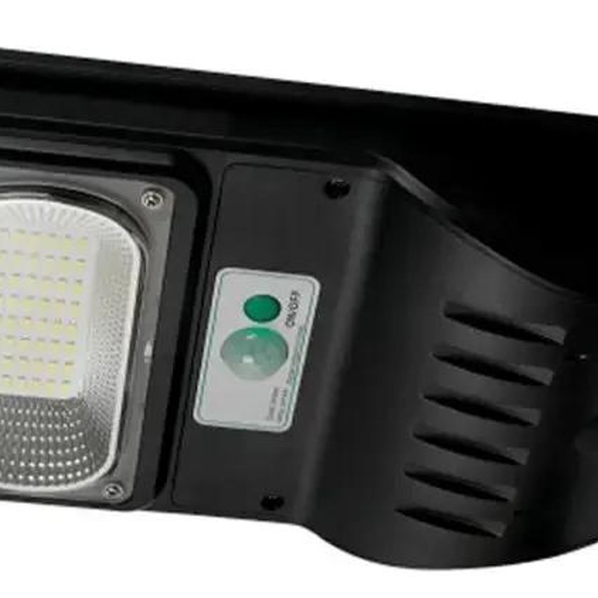 GENERICO Luminaria Solar 30W con Sensor y Gancho Negro 6500K ...