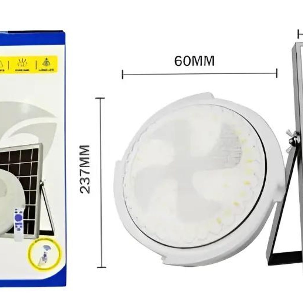 GENERICO Lámpara LED inteligente 60W con panel solar y control ...
