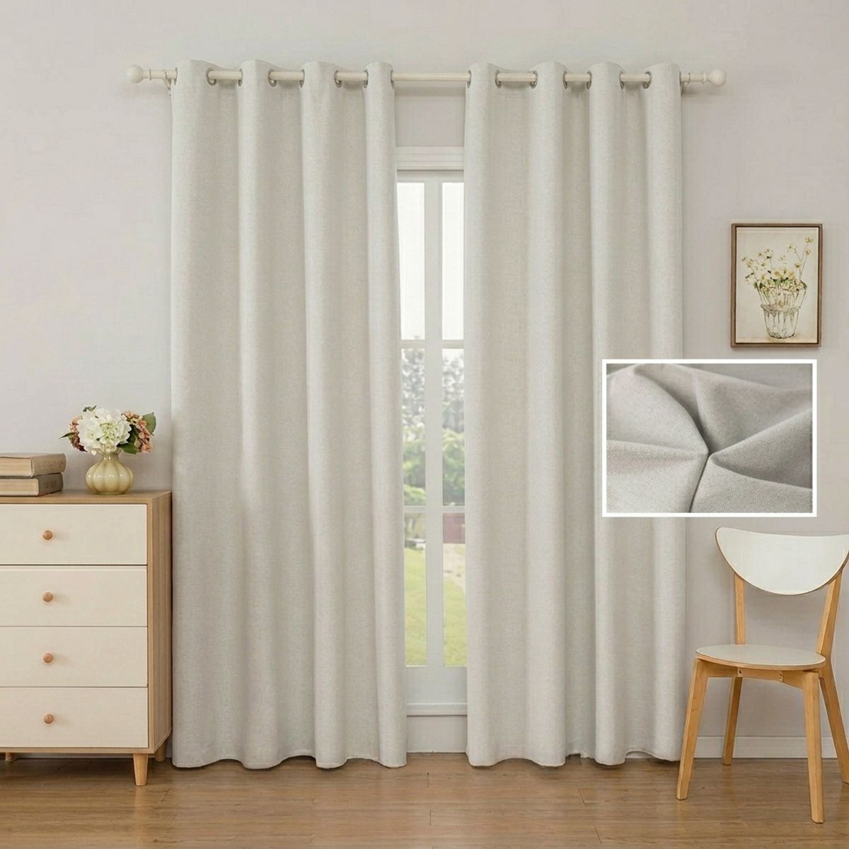 GENERICO Set Cortinas Blackout 140x230cm 2 Paños 12 | Falabella Chile