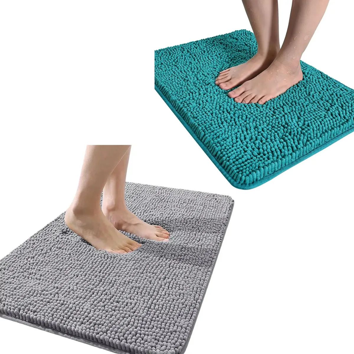 KUANGYE Tapete Alfombrilla De Baño Super Absorbente Piso Tina Ducha ...