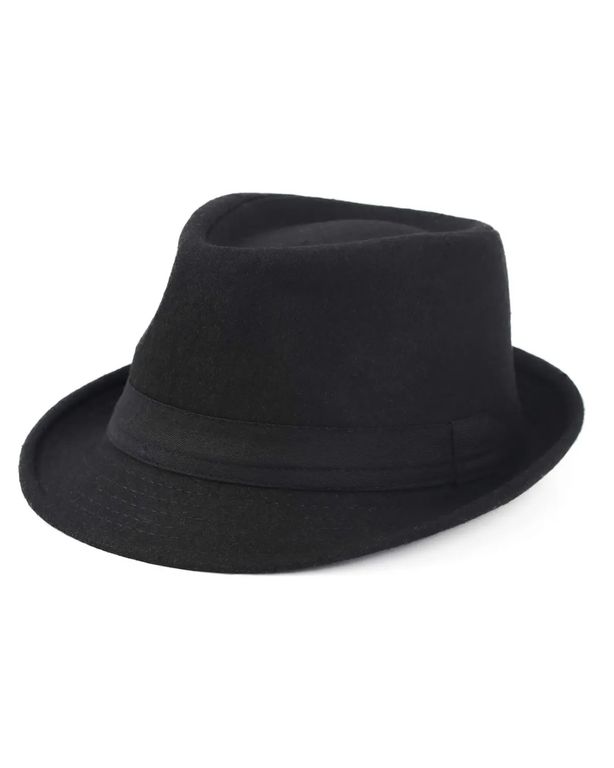 GENERICO Sombrero Invierno Unisex Gorros Paño Sombreros Fedora Ala ...