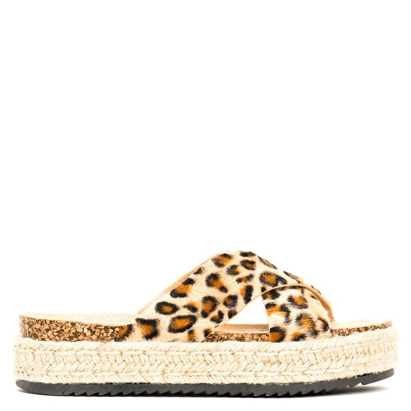 CHANCLETA Sandalia Mujer Ambar Animal Print | falabella.com