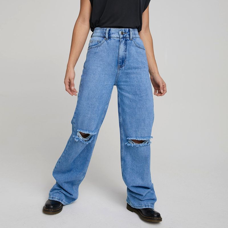 AMERICANINO Jeans Wide Leg Tiro Alto Mujer | falabella.com