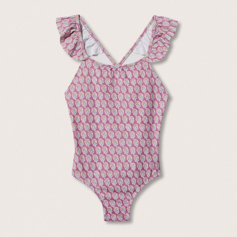 MANGO KIDS Traje de Baño Detalle Volantes Niña | falabella.com