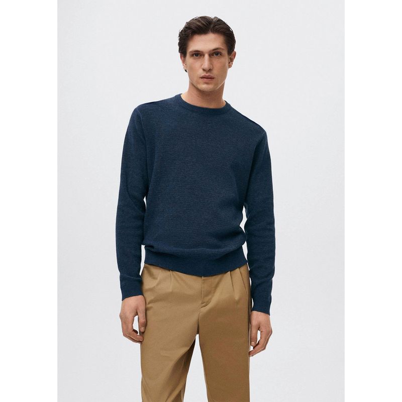 MANGO MAN Mango Man Sweater Algodón Estructura Hombre | falabella.com