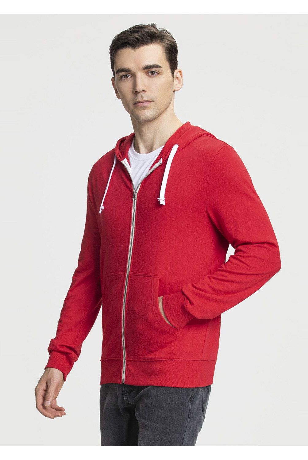 FASHION'S PARK Poleron Rider Básico Hombre Rojo | falabella.com