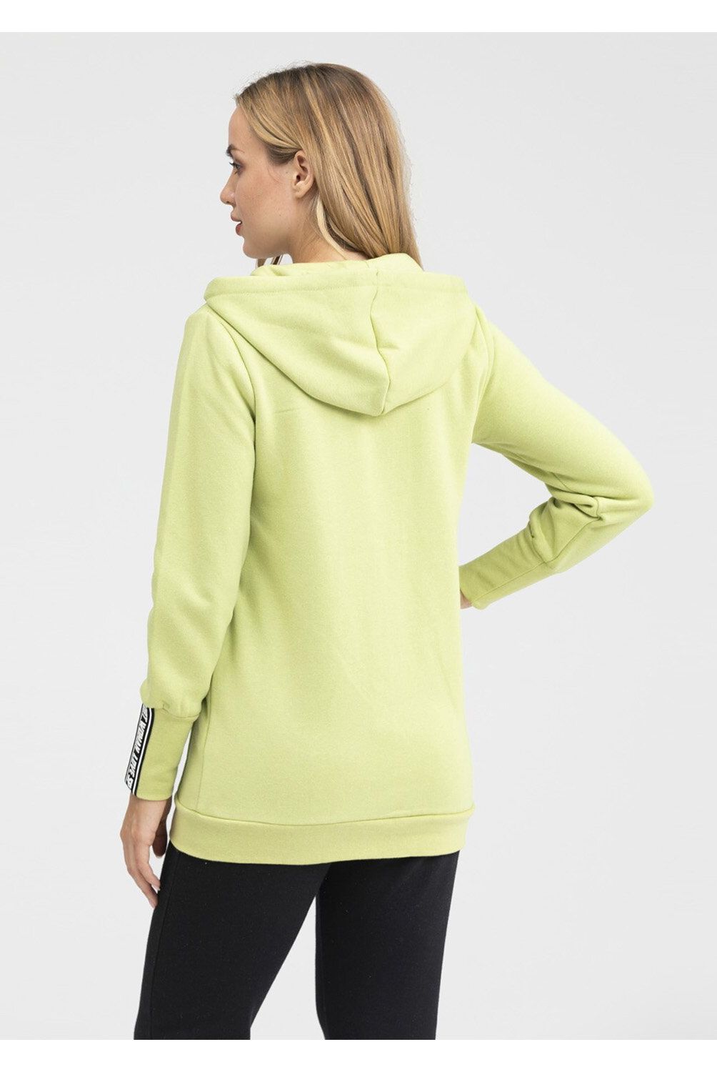 FASHION'S PARK Poleron Largo Tape Mujer Verde Olivo | falabella.com