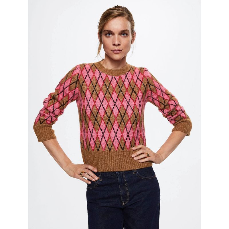 MANGO Mango Sweater Diseño Rombos Rombi Mujer | falabella.com