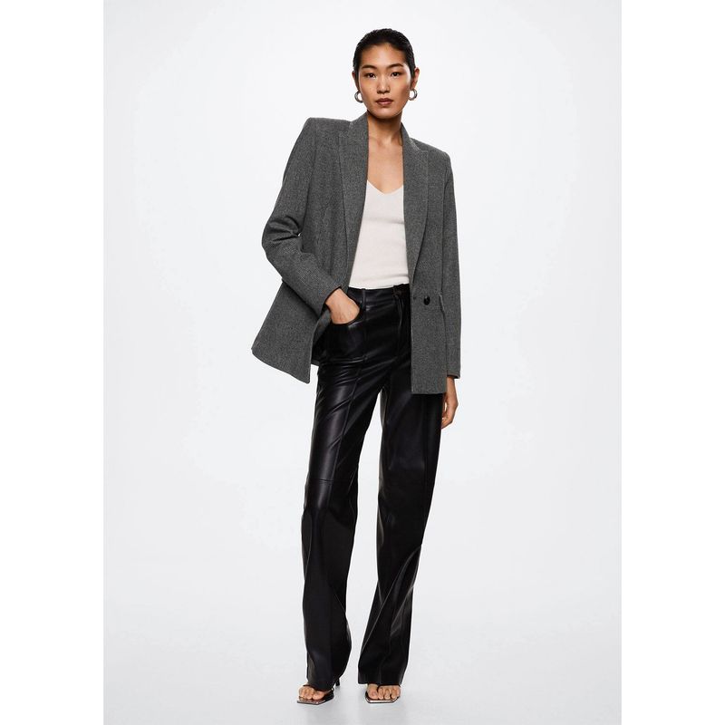 MANGO Mango Blazer Lana Pata De Gallo Anna Mujer | falabella.com