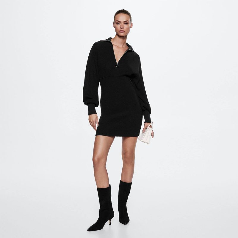 MANGO Vestido Cuello Cierre Rolon Mujer Mango | falabella.com