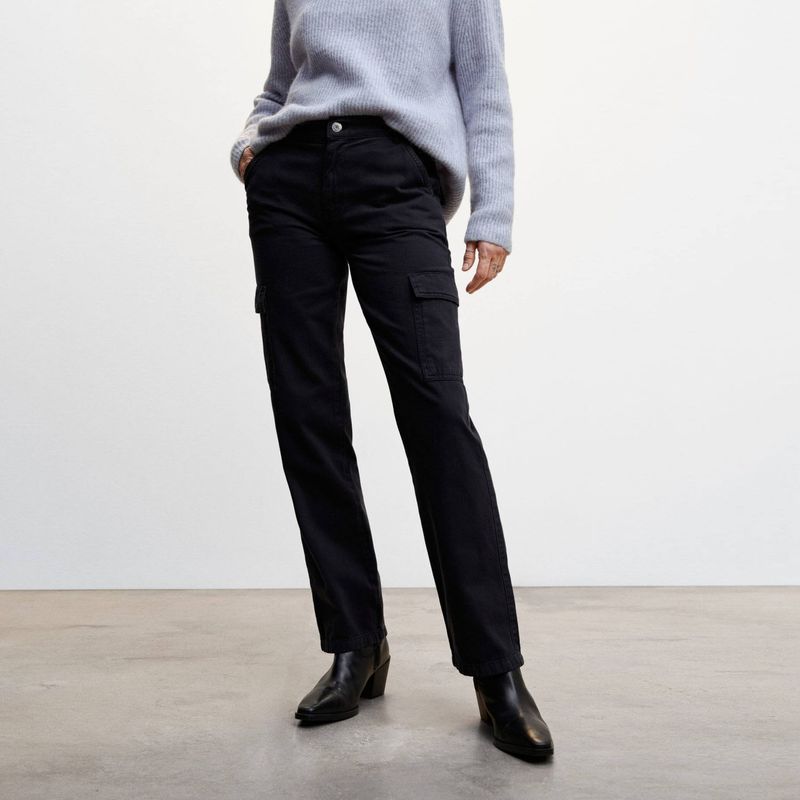 MANGO Jeans Cargo Newcargo Tiro Medio Mujer Mango | falabella.com