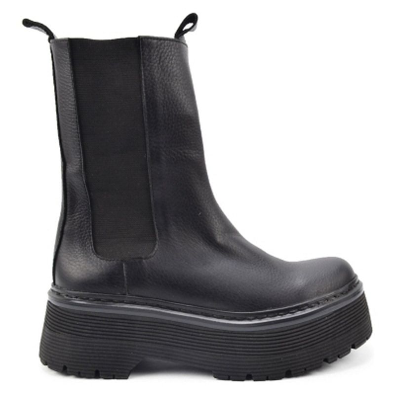 JOKU Botín Mujer Cuero Negro Joku | falabella.com