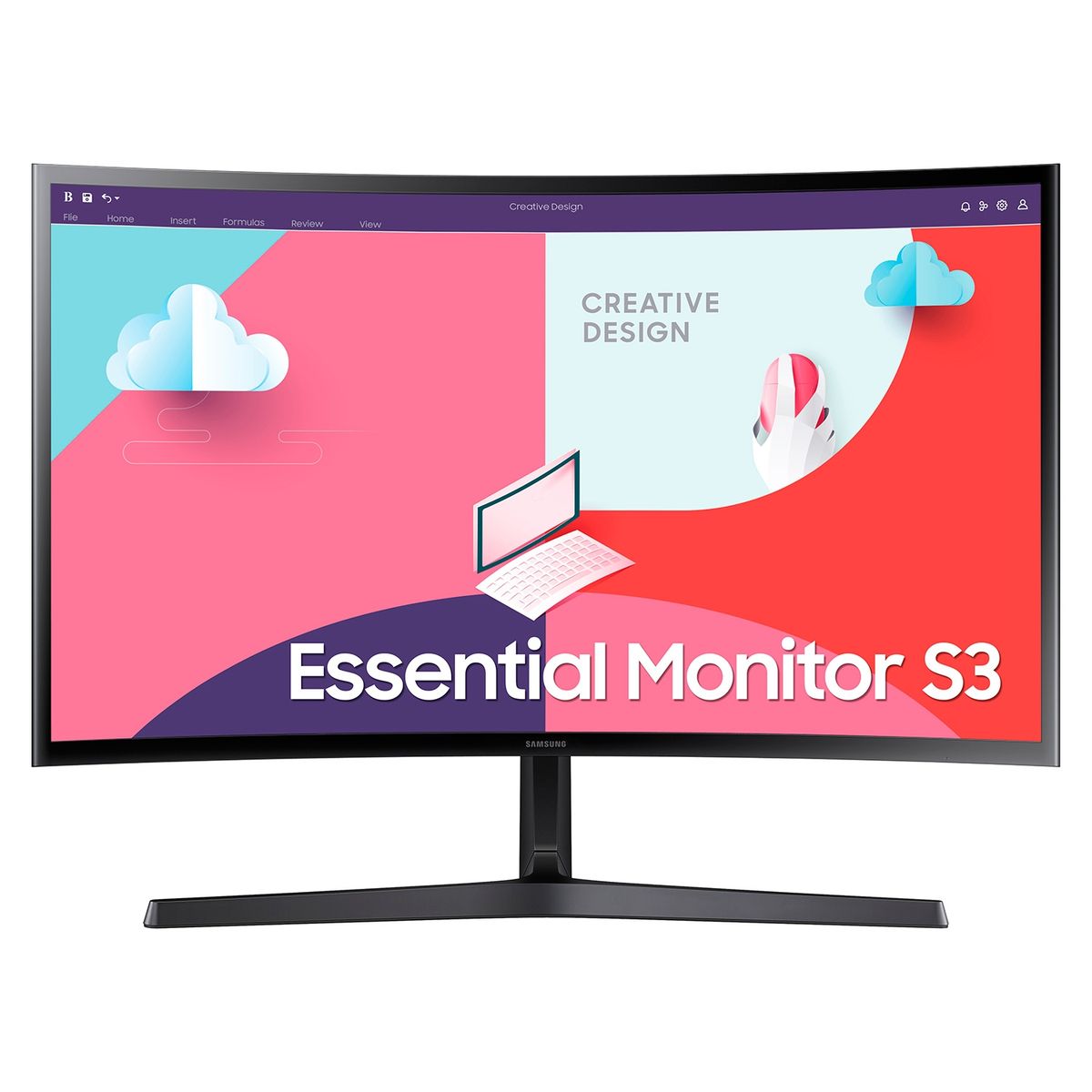 SAMSUNG Monitor Full Hd 24" LS24C366EA Samsung | Falabella Chile