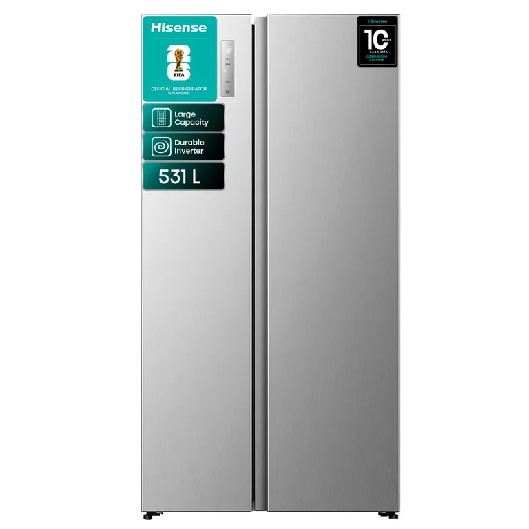 HISENSE Refrigerador Side By Side 531L No frost RS3P558NECF Hisense ...
