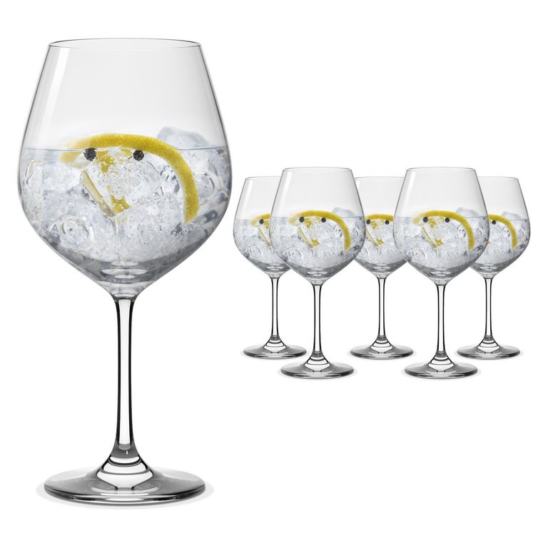 Set 6 Copas Gin Cristal 750 ml Hausmann | Sodimac Chile