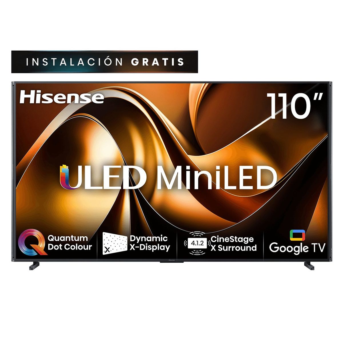 HISENSE Mini LED Smart Tv 110" 110UX 4K Ultra HD Google TV Hisense ...